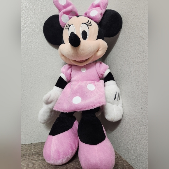 Disney | Toys | Disney Minnie Mouse Pink Plush Toy 3 | Poshmark